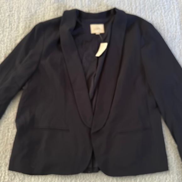 LOFT | Jackets & Coats | Nwt Ann Taylor Loft Navy Blazer Size Xl | Poshmark